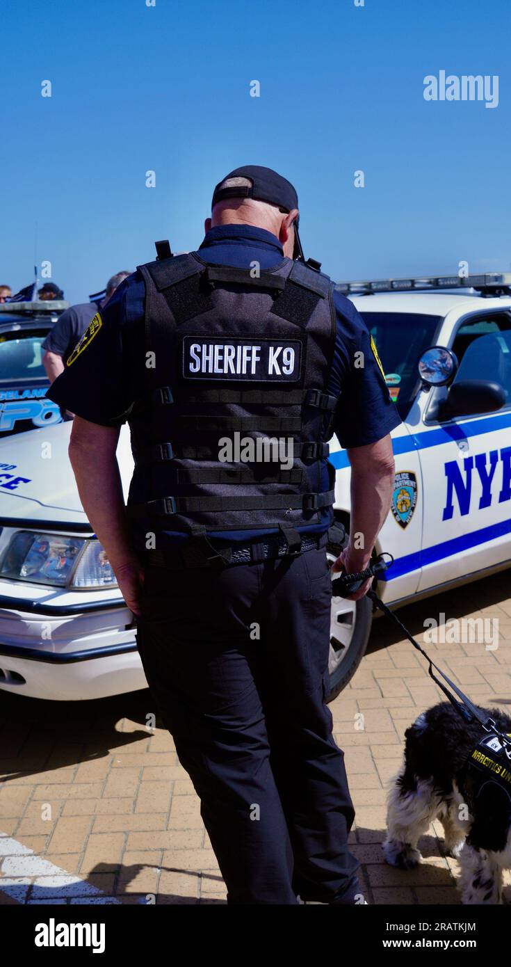 Barry Island, Vale of Glamorgan, Wales - June 16 2022: Vintage NYPD ...
