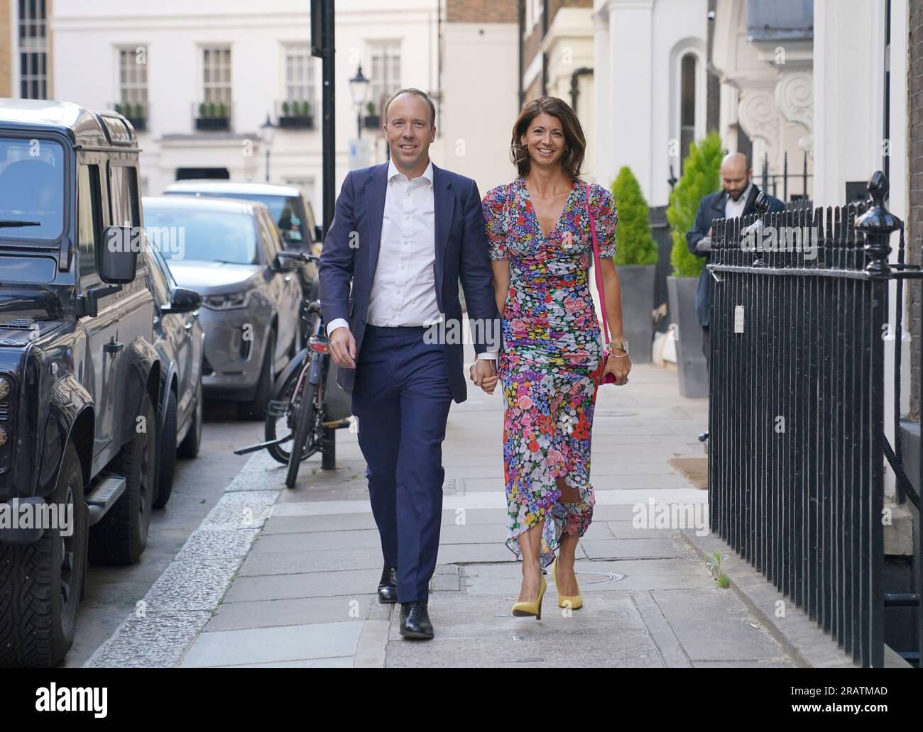 Former health secretary Matt Hancock and Gina Coladangelo arrives for ...