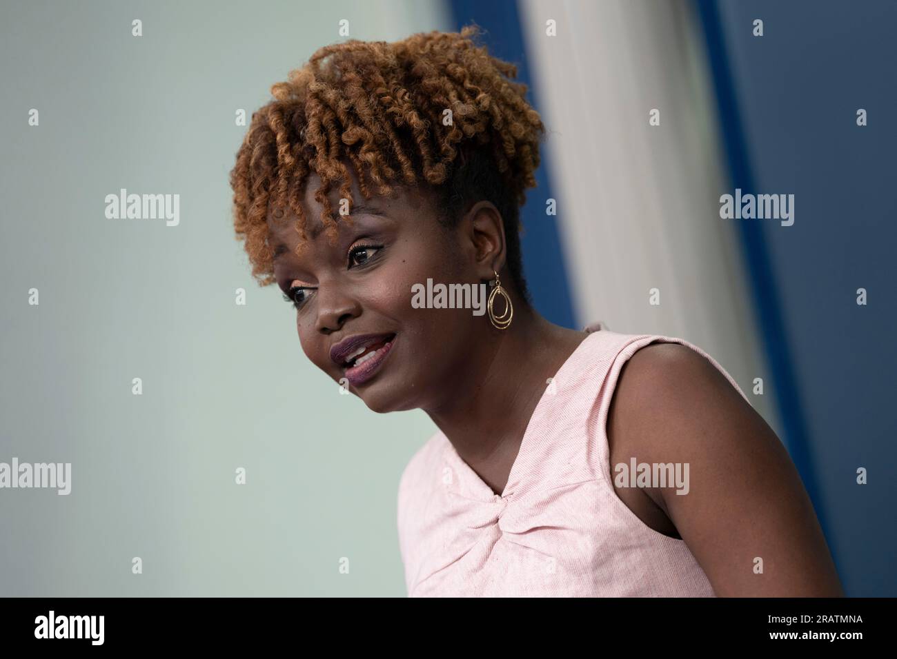 White House Press Secretary Karine Jean-Pierre conducts the daily ...