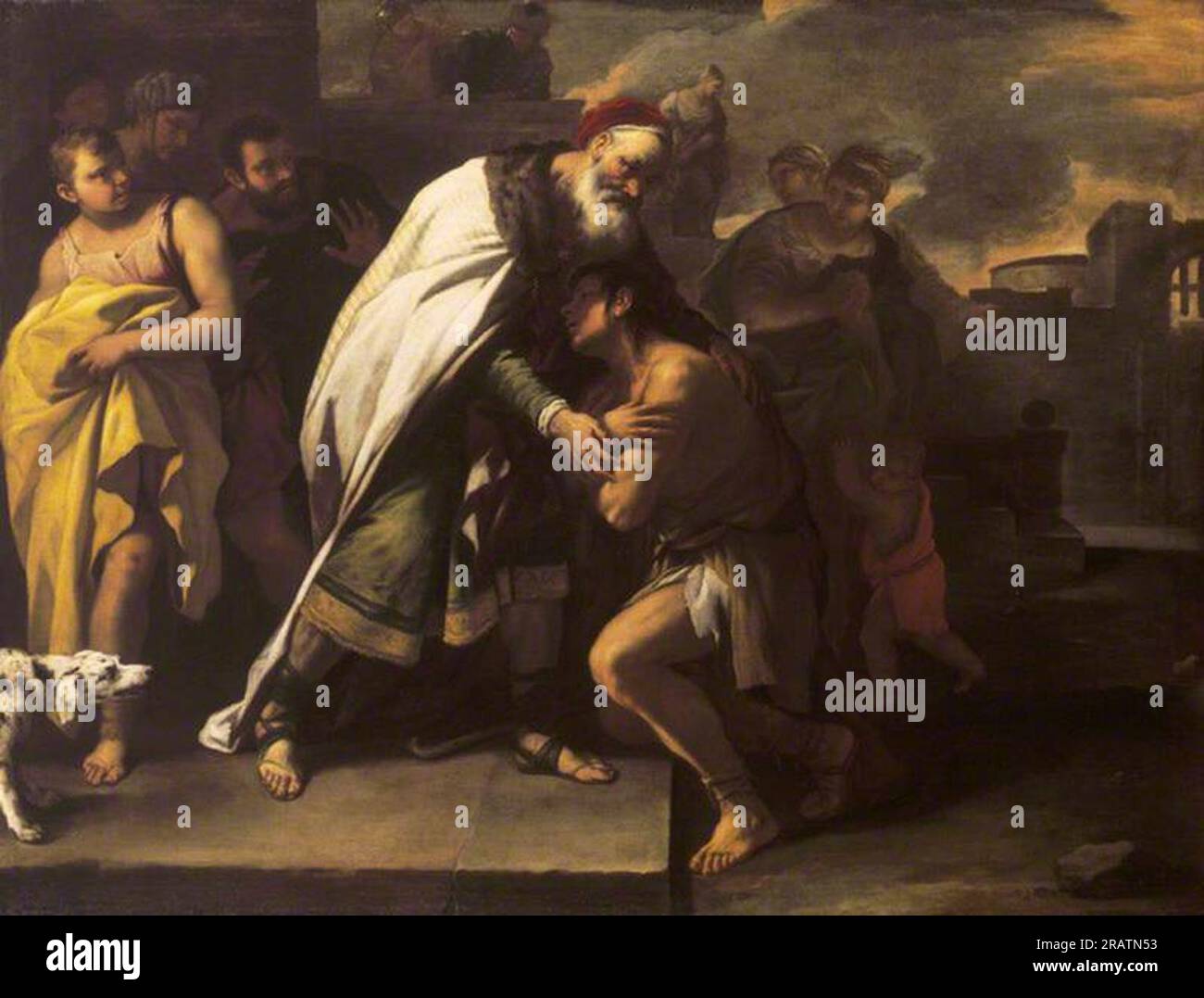 The Parable of the Prodigal Son. Received Home by His Father 1685 by ...