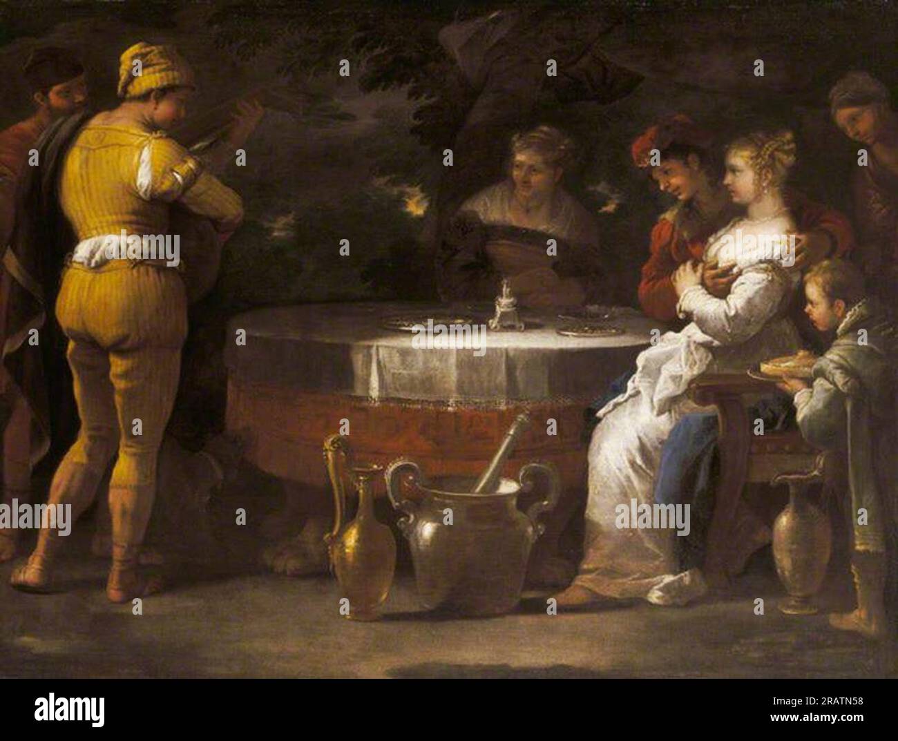 The Parable of the Prodigal Son. Riotous Living 1685 by Luca Giordano ...