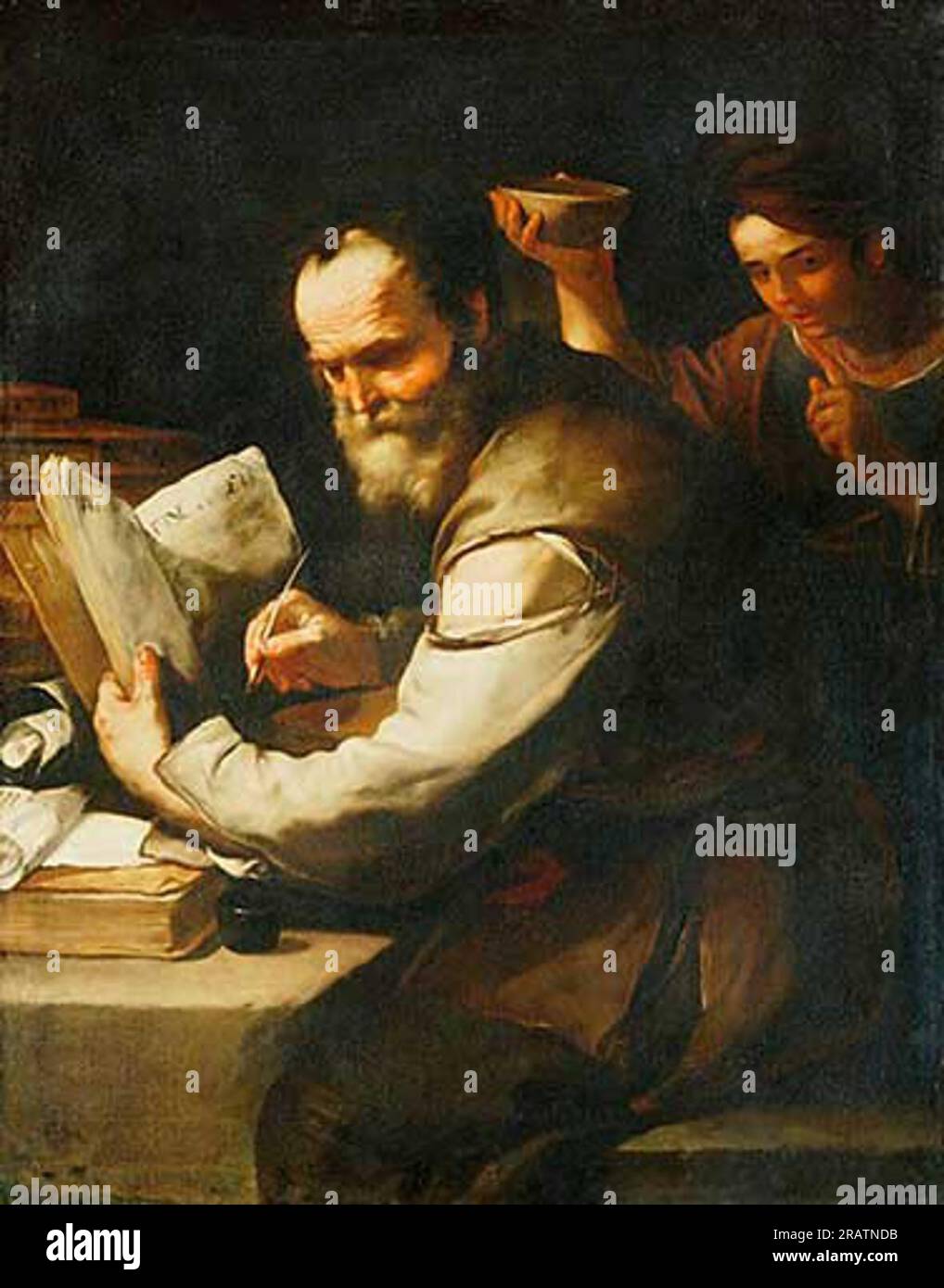 Xanthippe 1660 by Luca Giordano Stock Photo - Alamy