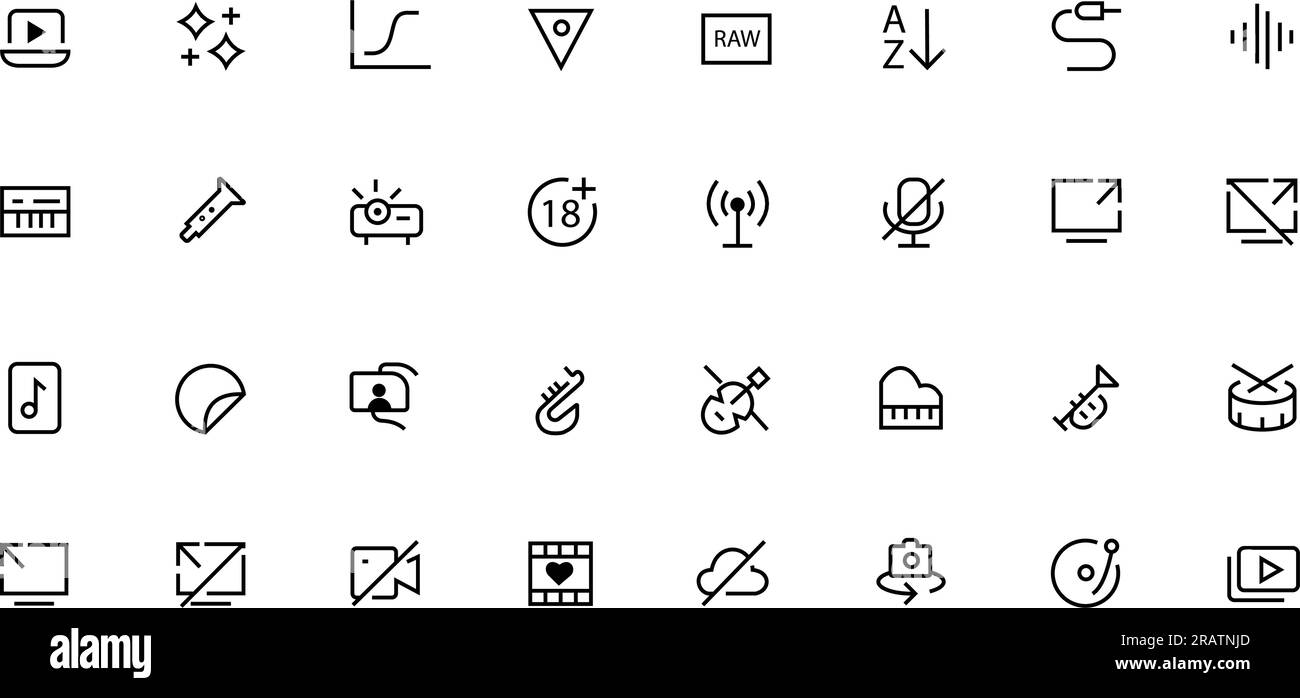 Video game goggles icons Cut Out Stock Images & Pictures - Alamy