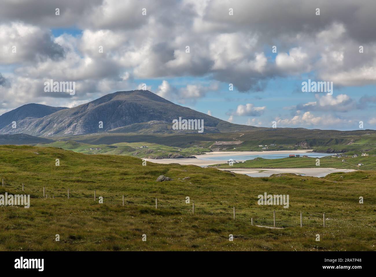 Uig Bay and the Highlands behind, Uig, Lewis, Isle of Lewis, Hebrides ...