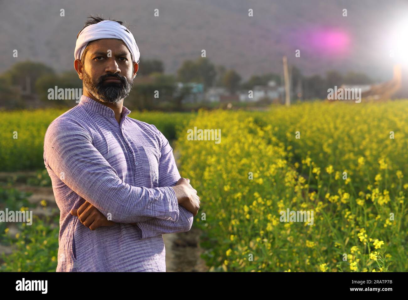 Angry bearded farmer holding shovel in hand hi-res stock photography ...