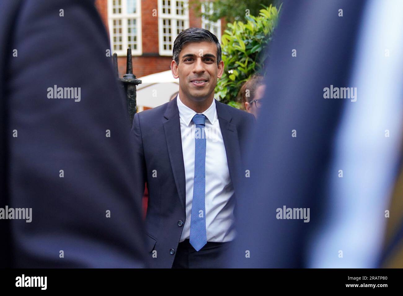 Prime Minister Rishi Sunak arrives for The Spectator's Summer Party at ...
