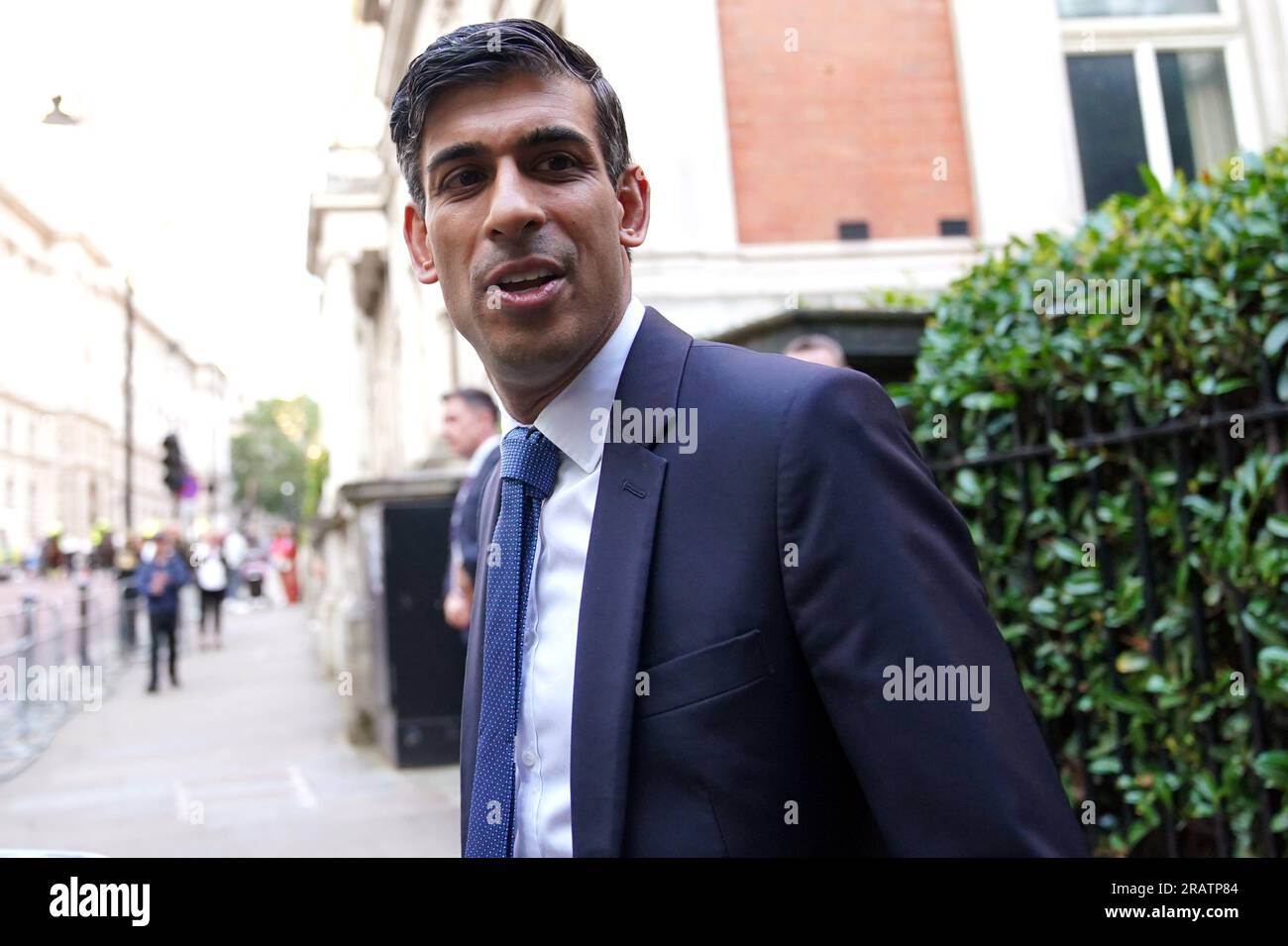 Prime Minister Rishi Sunak arrives for The Spectator's Summer Party at ...