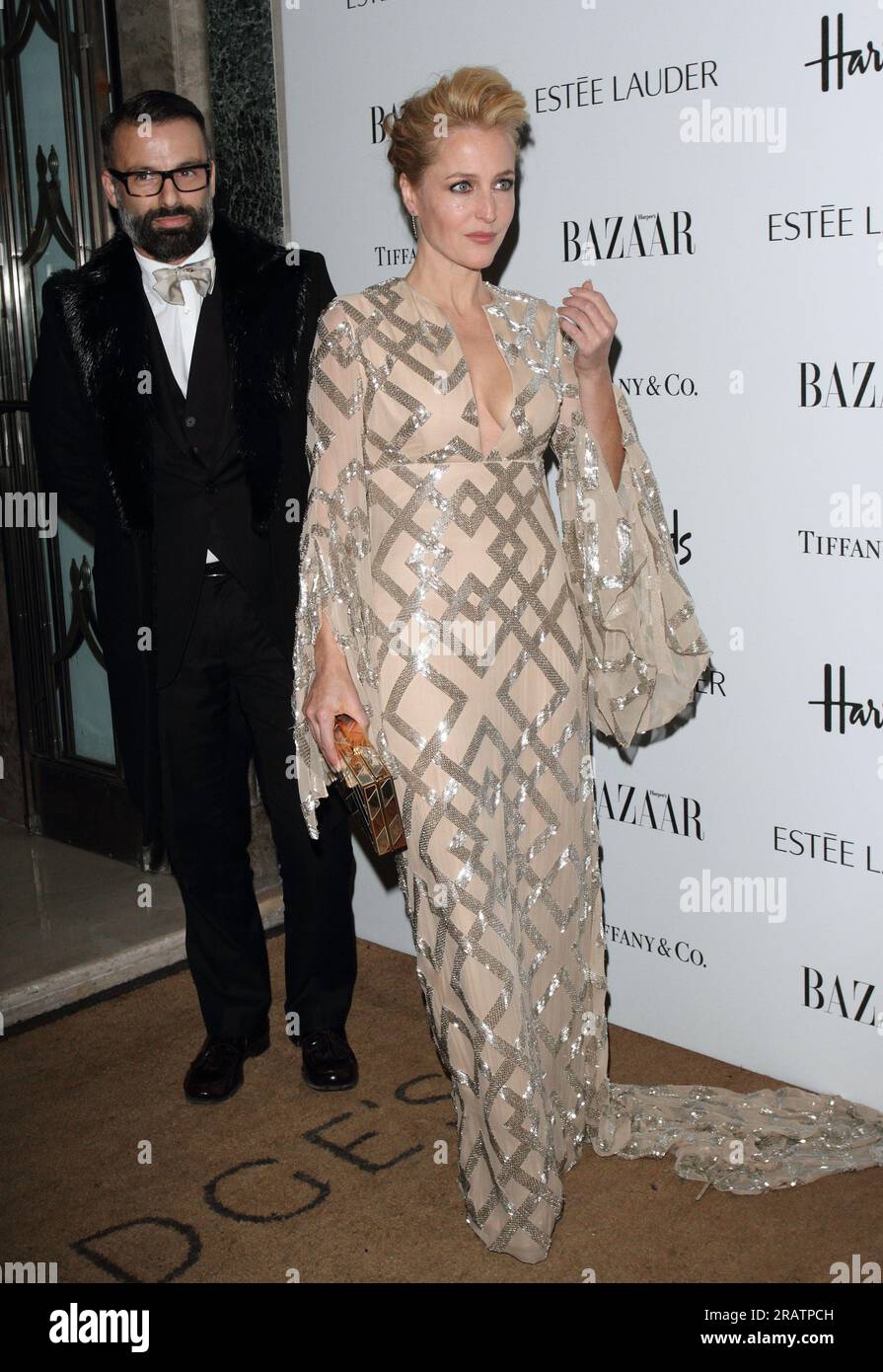 London, UK. Gillian Anderson at the Harper's Bazaar Woman of the Year ...