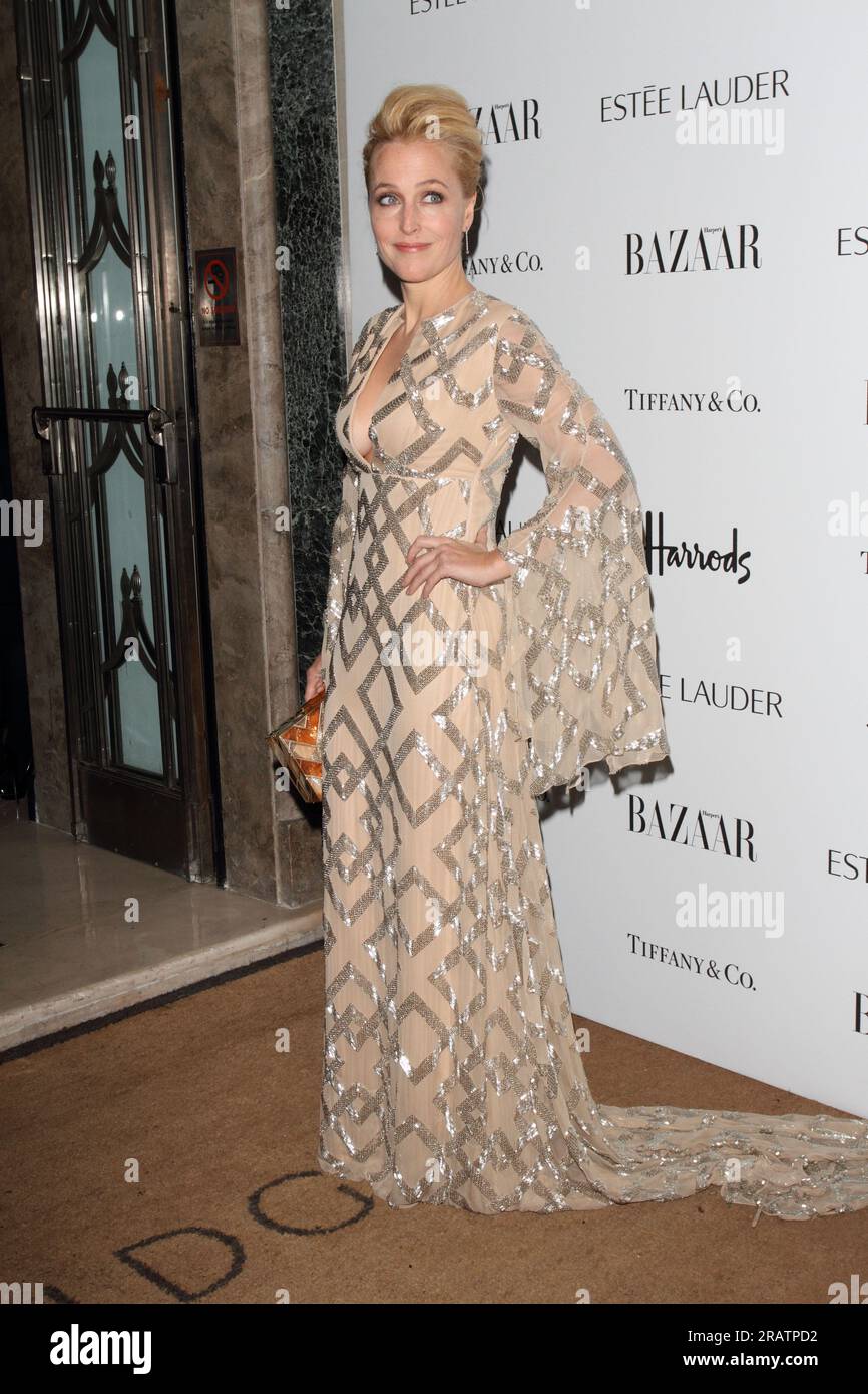 London, UK. Gillian Anderson at the Harper's Bazaar Woman of the Year ...