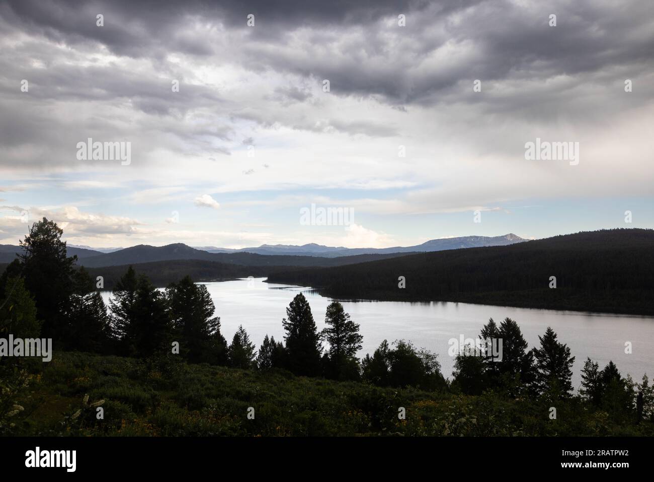 Storms building above Emma Matilda Lake. Grand Teton National Park ...