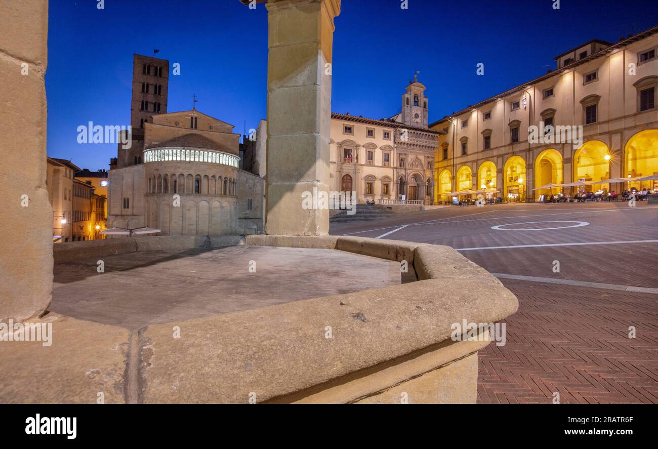 The piazza grande in arezzo hi-res stock photography and images - Alamy