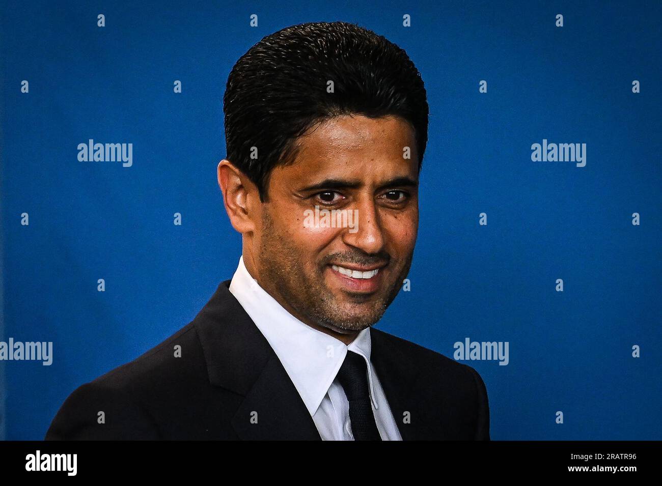 Nasser AL-KHELAIFI of PSG during the presentation of Luis ENRIQUE as ...