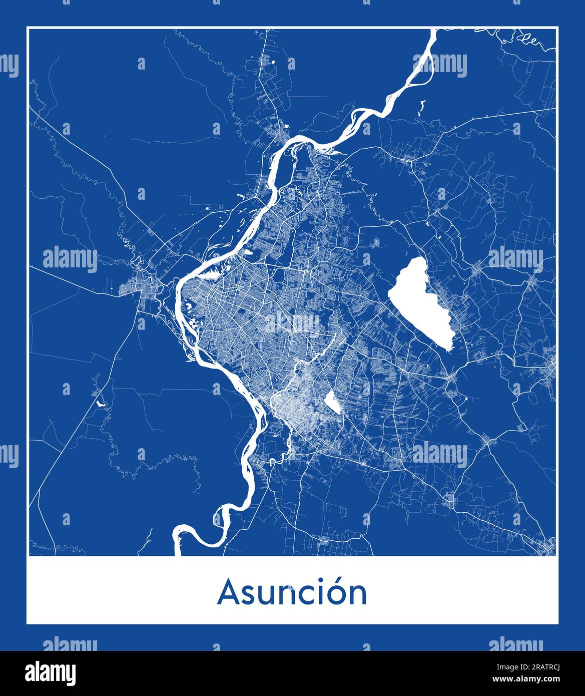 Asuncion Map Paraguay Asuncion Map Hi Res Stock Photography And Images