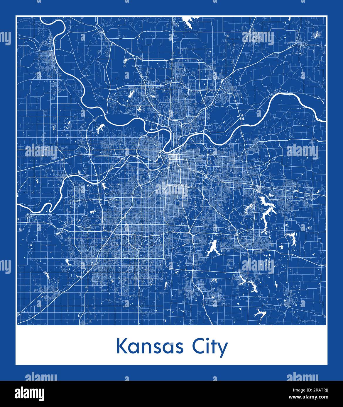 Map of kansas city hi-res stock photography and images - Alamy