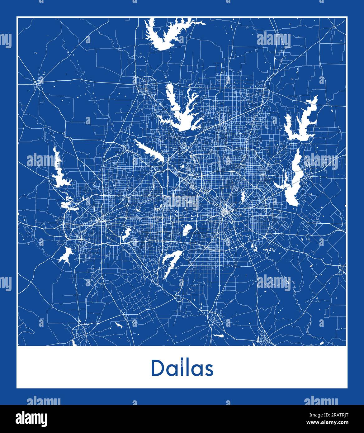 Map of dallas hi-res stock photography and images - Alamy