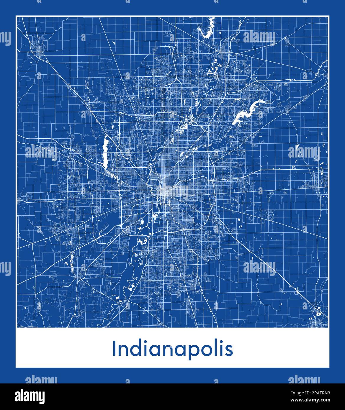 Map of indianapolis hi-res stock photography and images - Alamy