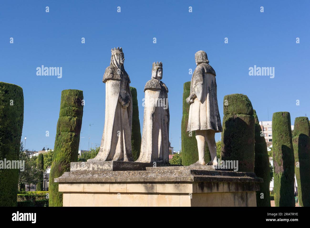 Old Stone Statues of the Christian Kings with Cristobal Colon in the ...