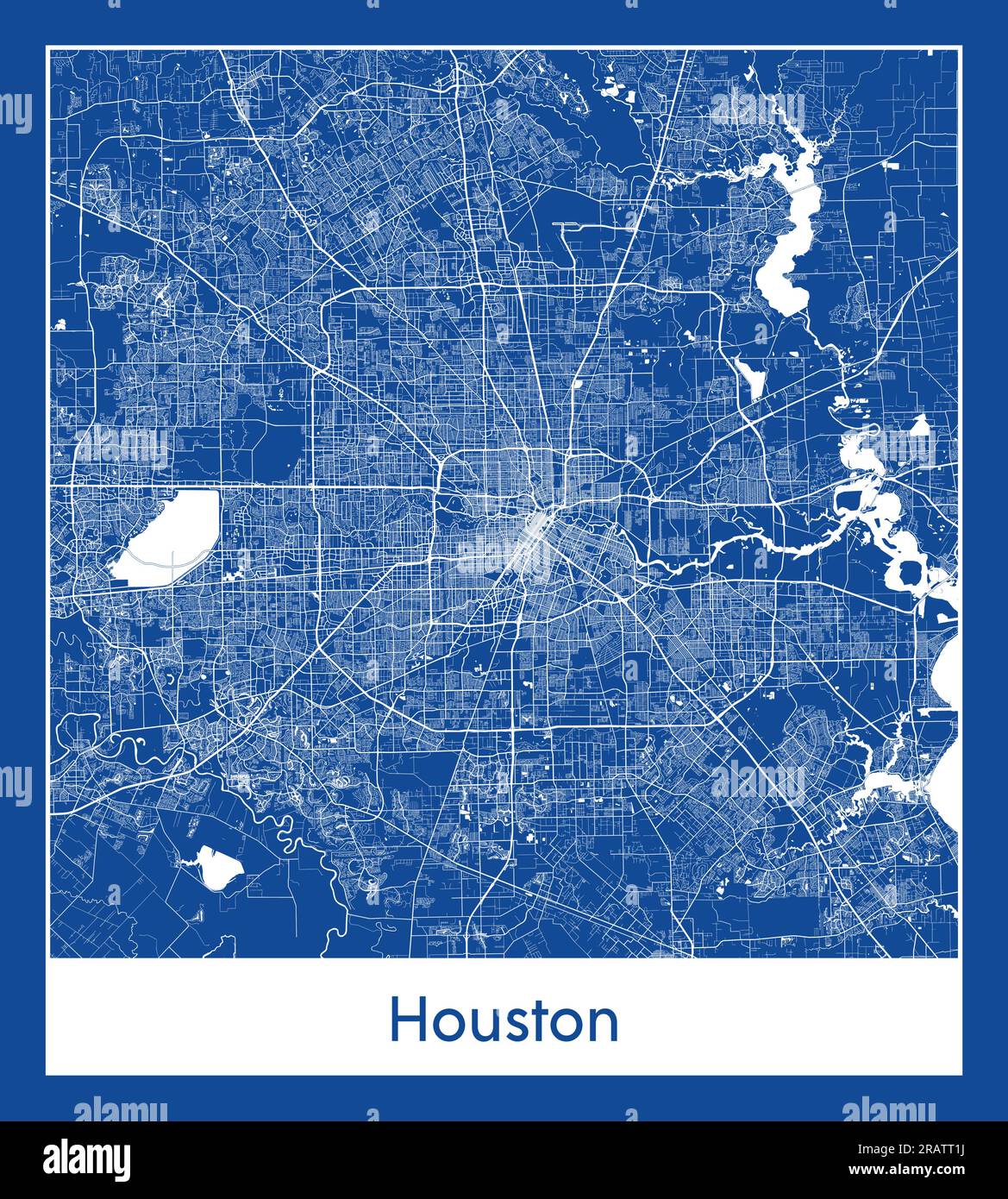Houston vector map hi-res stock photography and images - Alamy