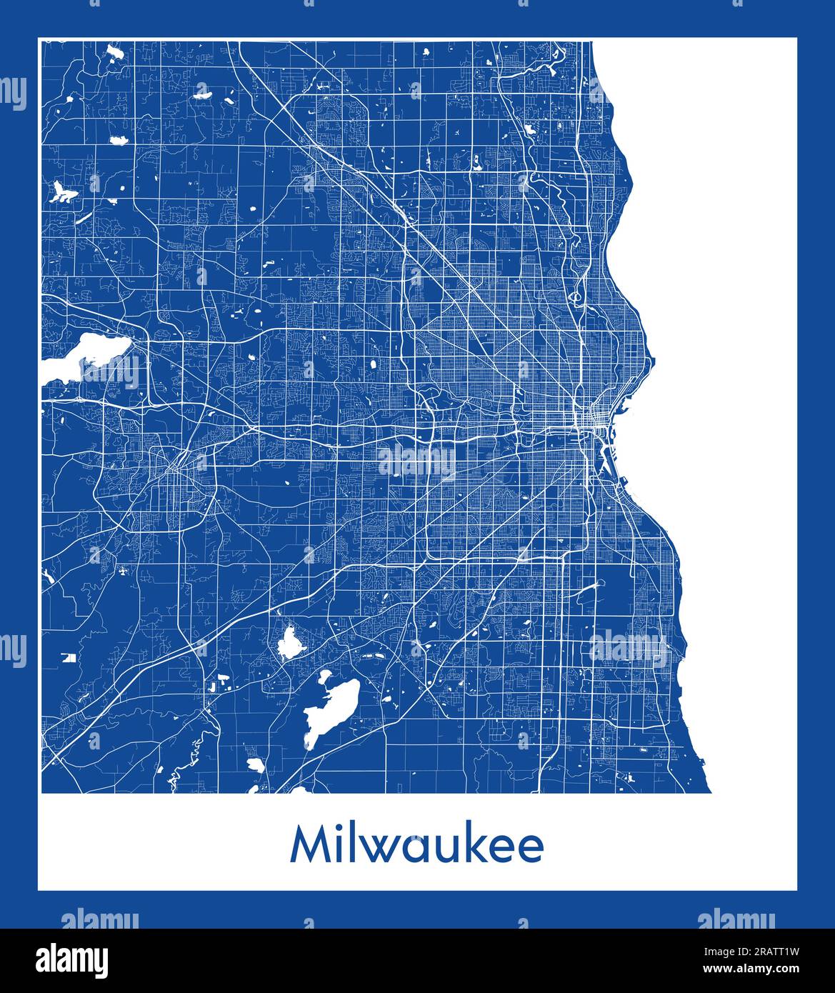 Map of milwaukee hi-res stock photography and images - Alamy