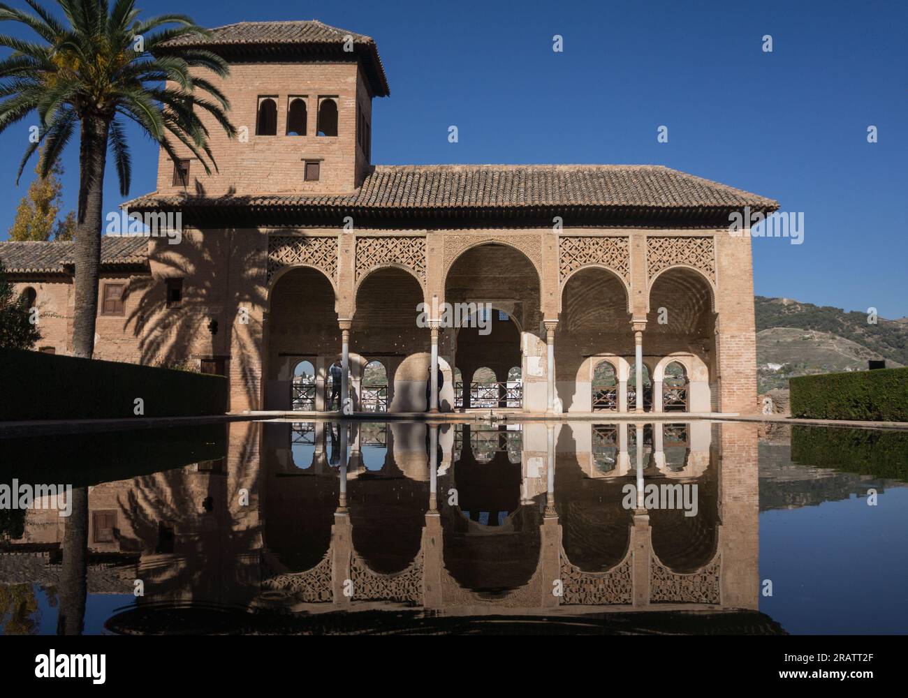 Alhambra Palace in Granada Spain palaces Nazaries, symmetrical ...