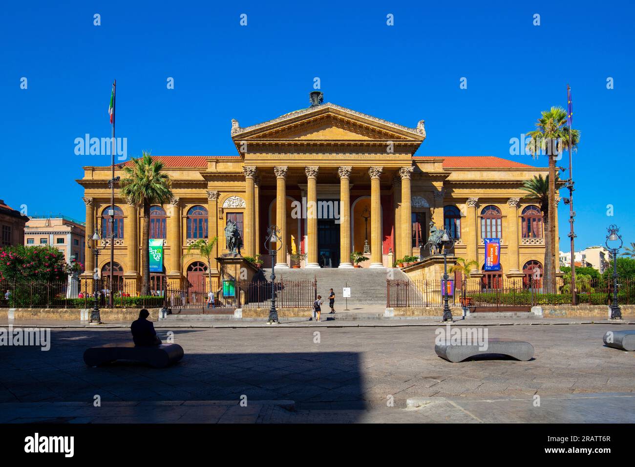 The Massimo theater, Palermo, Sicily, Italy Stock Photo - Alamy