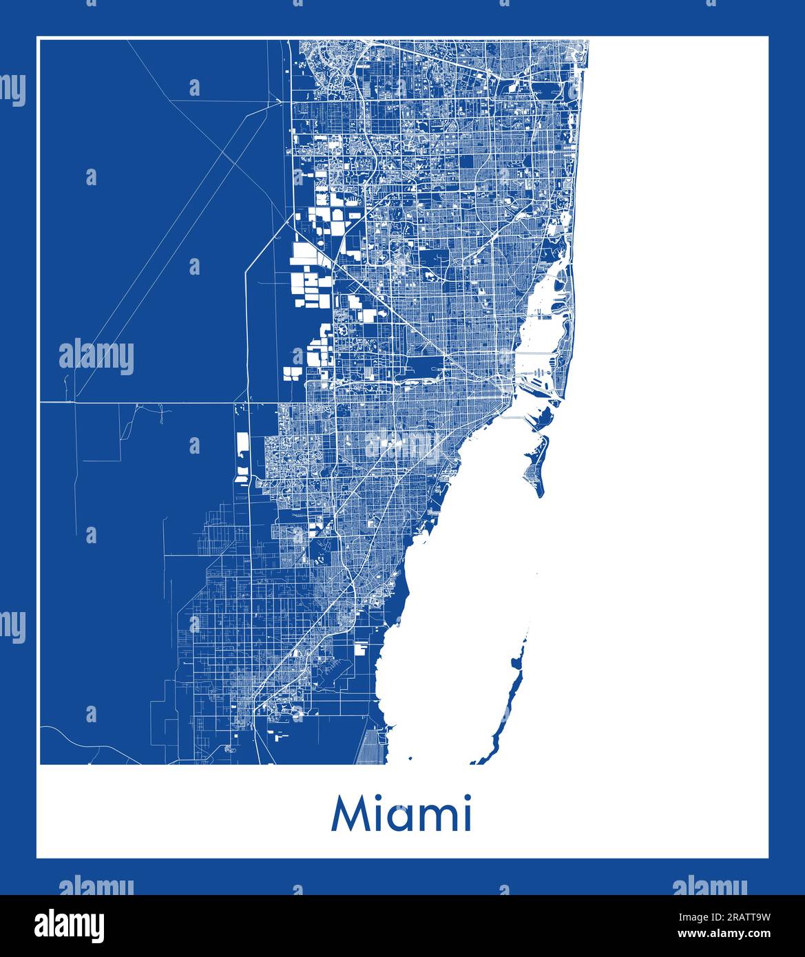 Miami map hi-res stock photography and images - Alamy