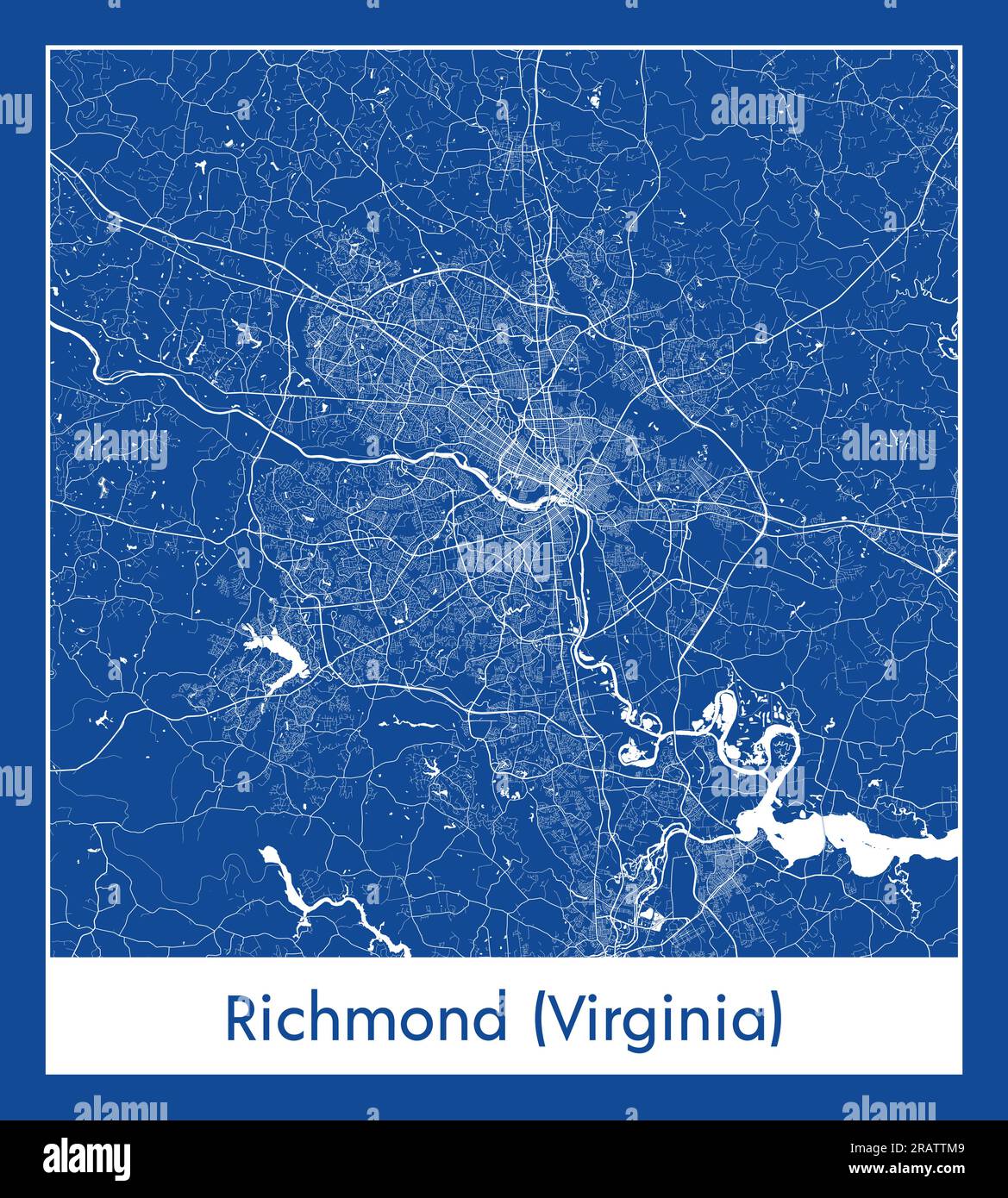 Map of richmond hi-res stock photography and images - Alamy