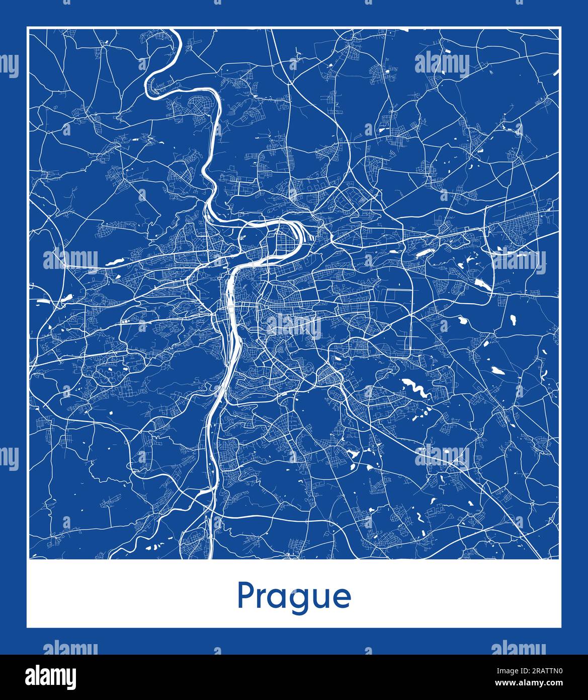 Prague city map hi-res stock photography and images - Alamy