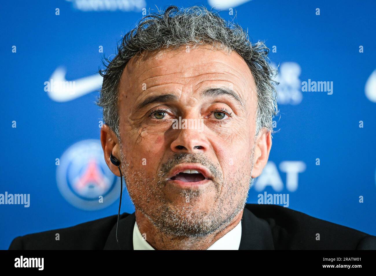 Luis ENRIQUE during his presentation as new coach of Paris Saint ...