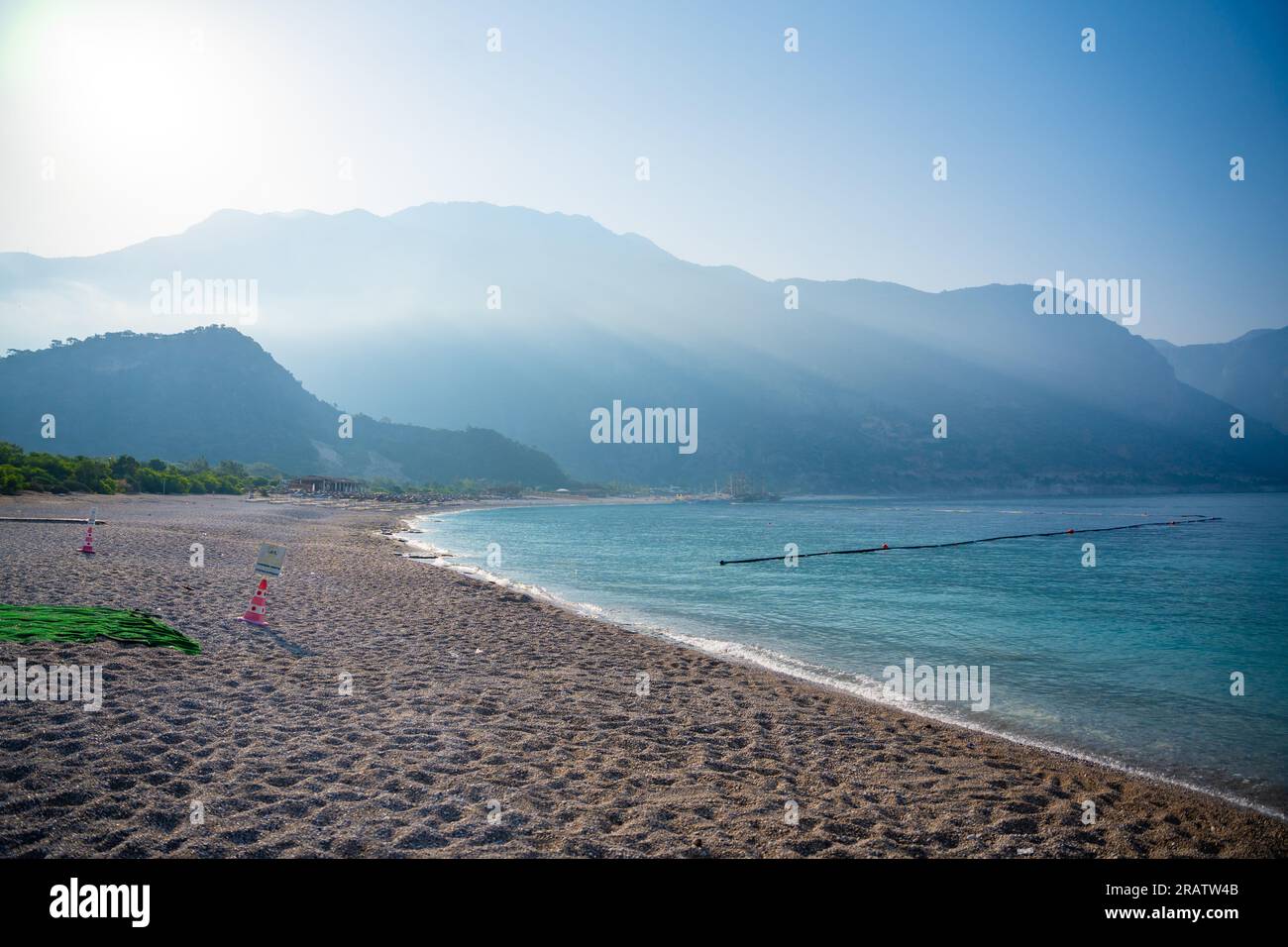 Aerial view blue lagoon without hi-res stock photography and images - Alamy