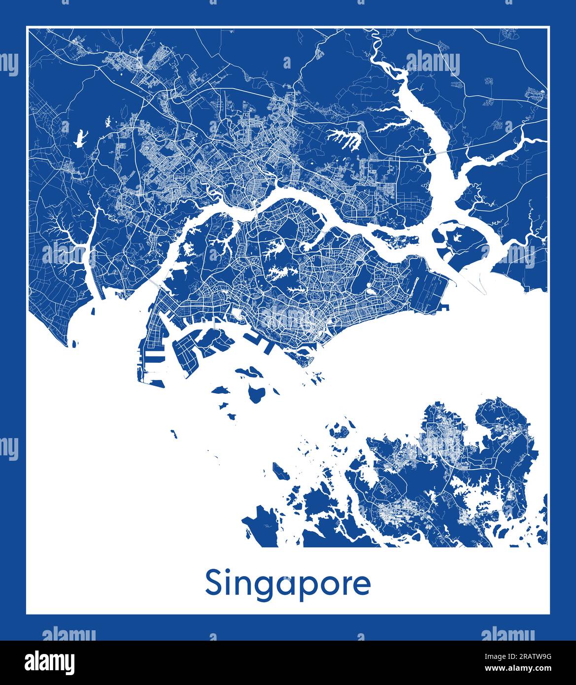 Map Of Singapore In Asia