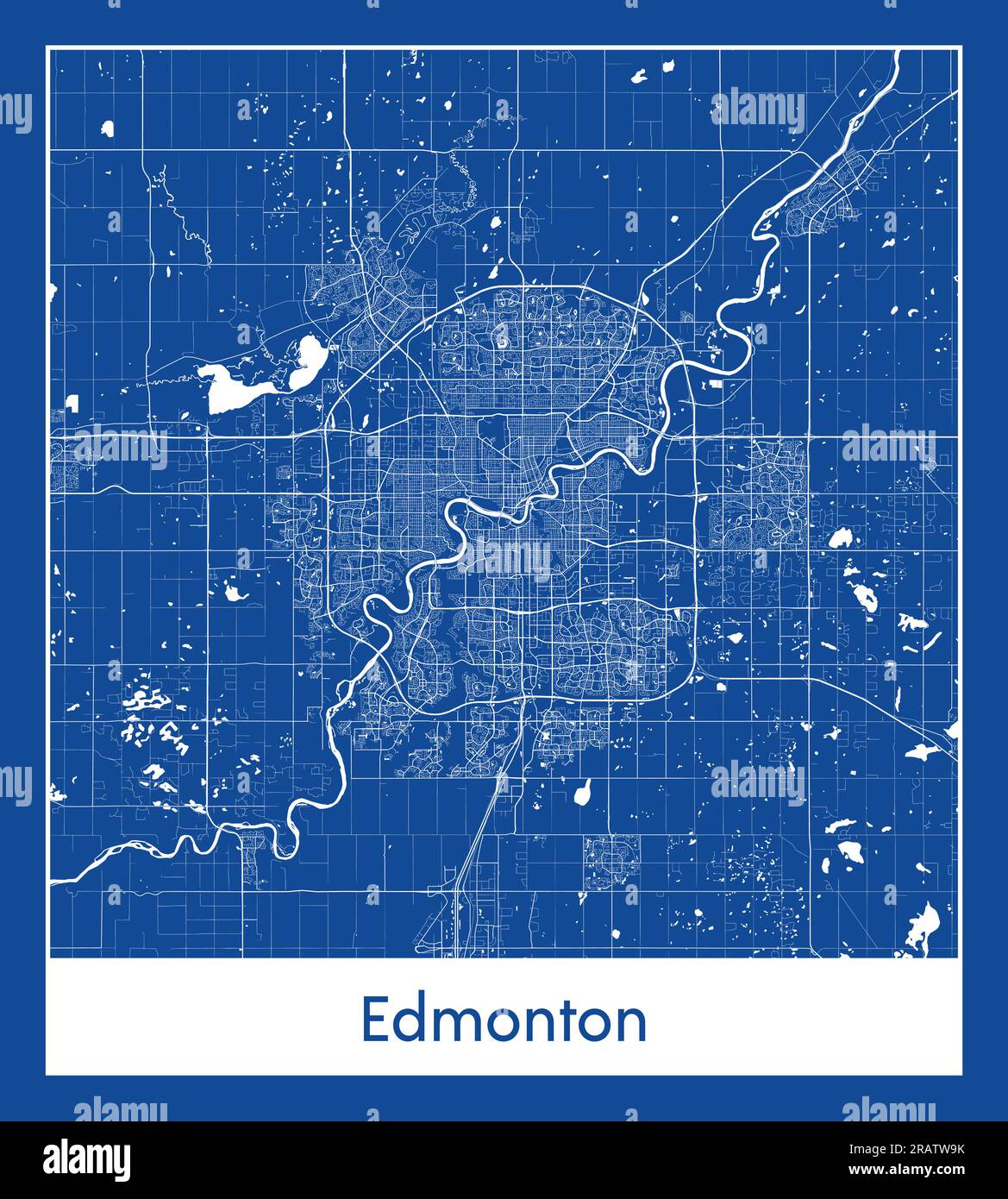 Map of edmonton hi-res stock photography and images - Alamy