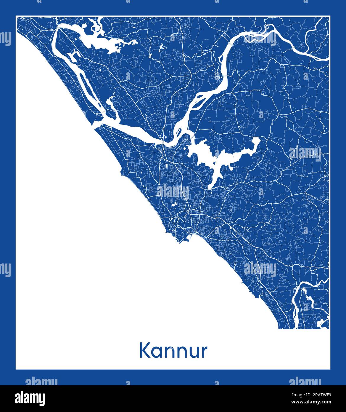 Kannur map Stock Vector Images - Alamy
