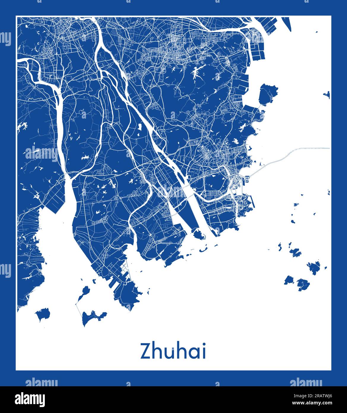 Zhuhai map Stock Vector Images - Alamy