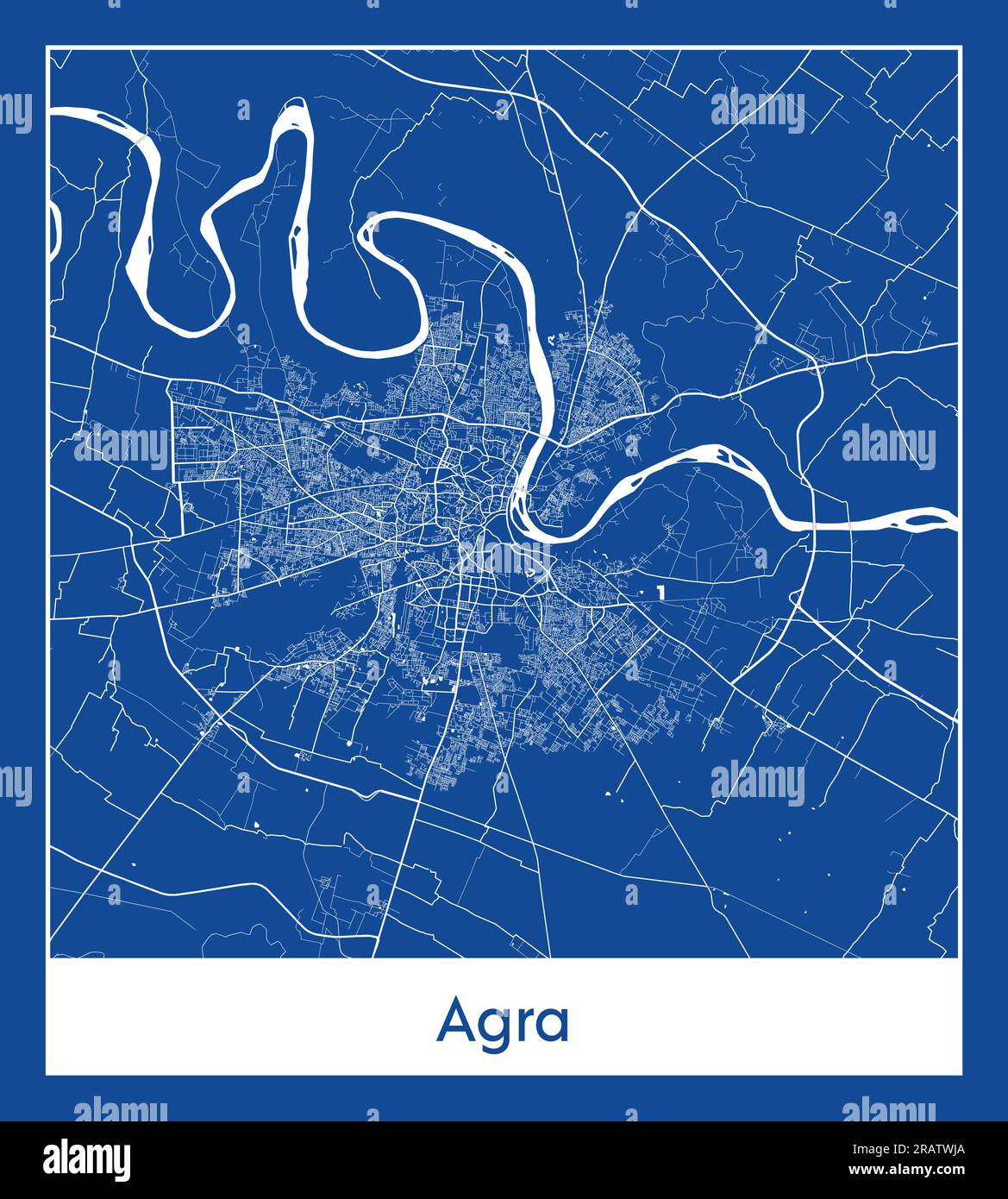 Agra town Stock Vector Images - Alamy