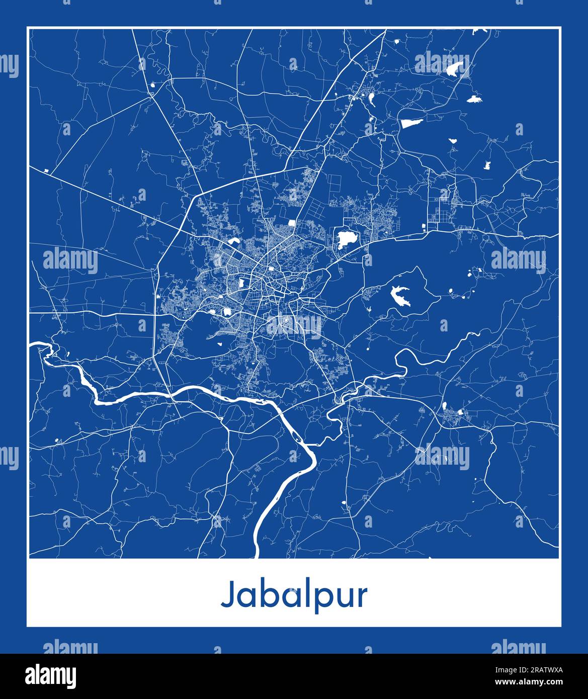 Jabalpur map Stock Vector Images - Alamy