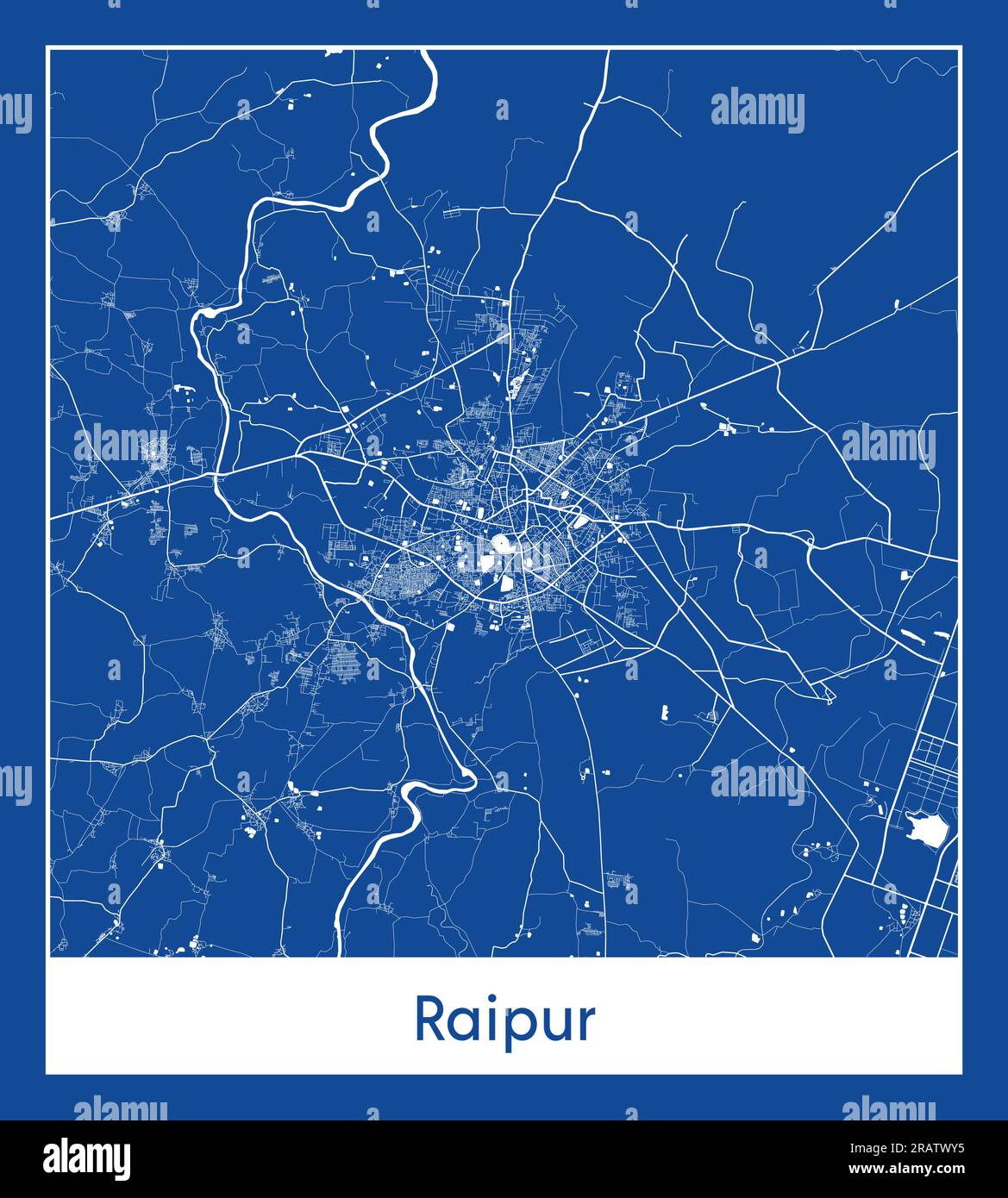 Raipur map Stock Vector Images - Alamy
