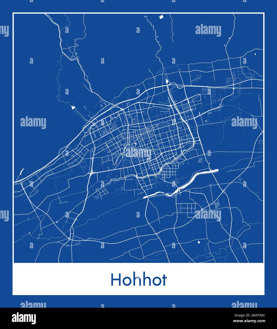 Hohhot map hi-res stock photography and images - Alamy