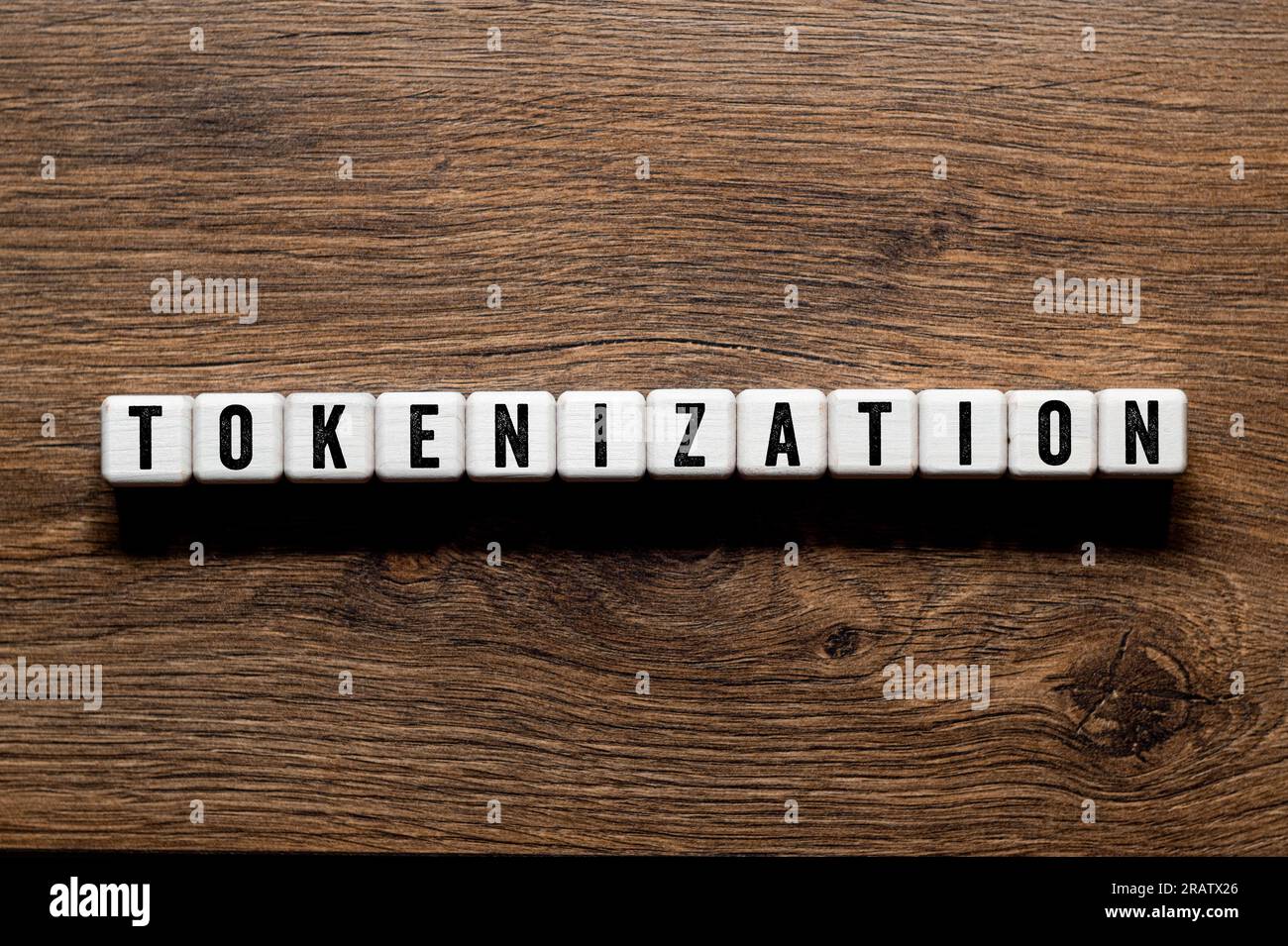 Tokenization - word concept on building blocks, text Stock Photo - Alamy