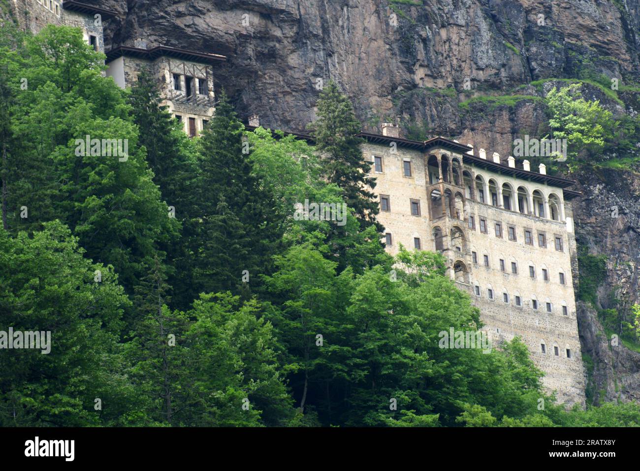 Located in Trabzon, Turkey, the Sumela Monastery was built in 386 Stock ...