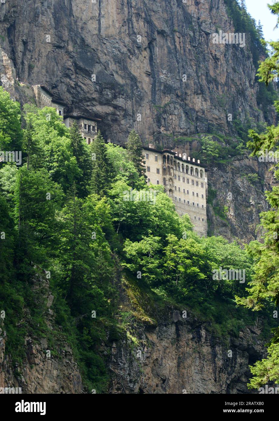 Located in Trabzon, Turkey, the Sumela Monastery was built in 386 Stock ...