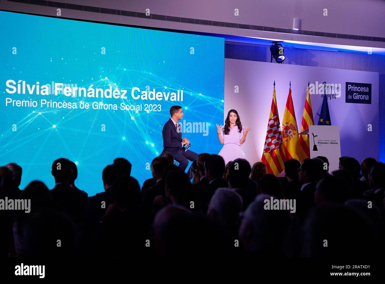 Girona, Spain. 05th July, 2023. Spanish King Felipe VI and Letizia ...