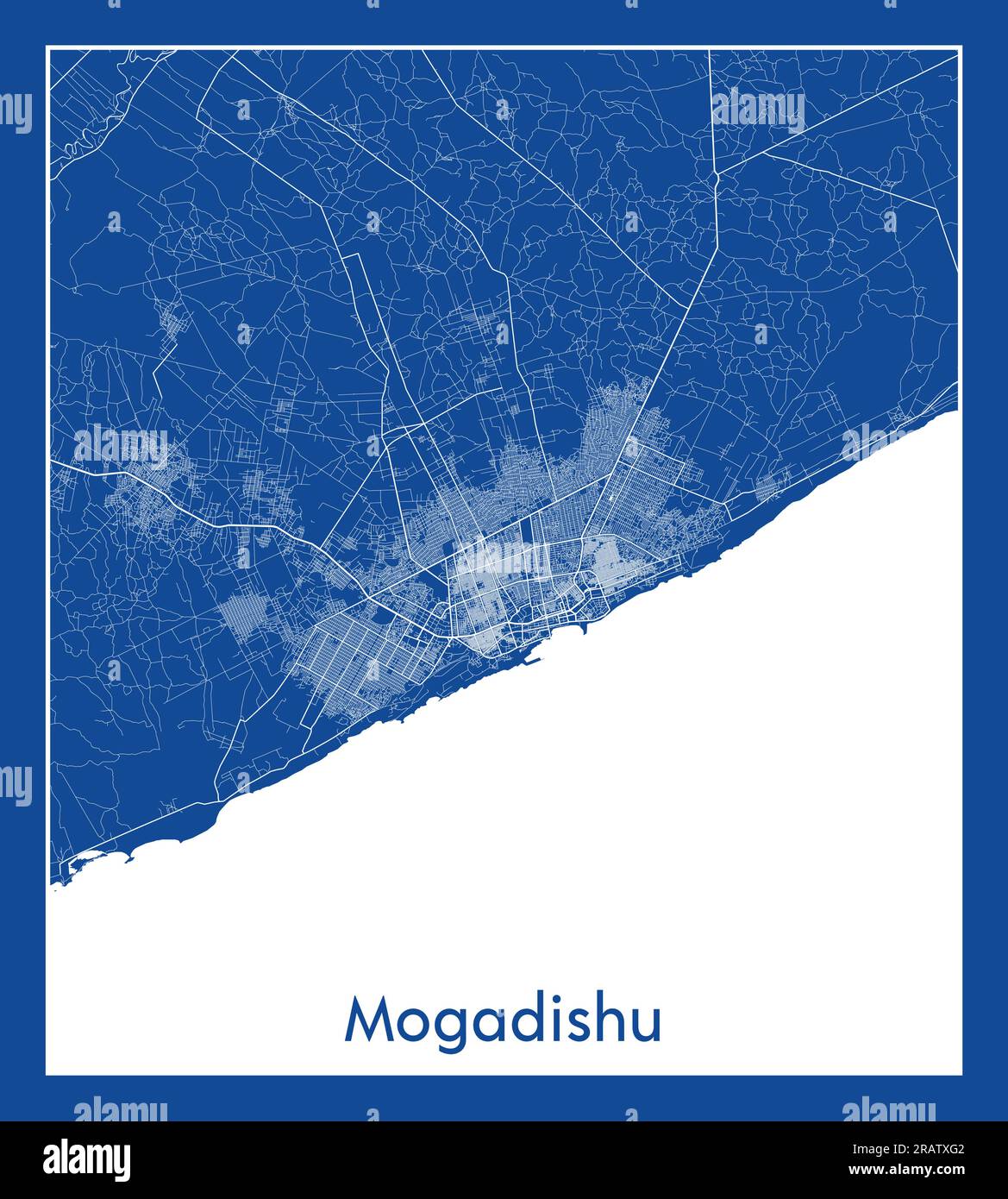 Mogadishu Somalia Africa City map blue print vector illustration Stock ... Mogadishu Somalia Africa City map blue print vector illustration Stock ...