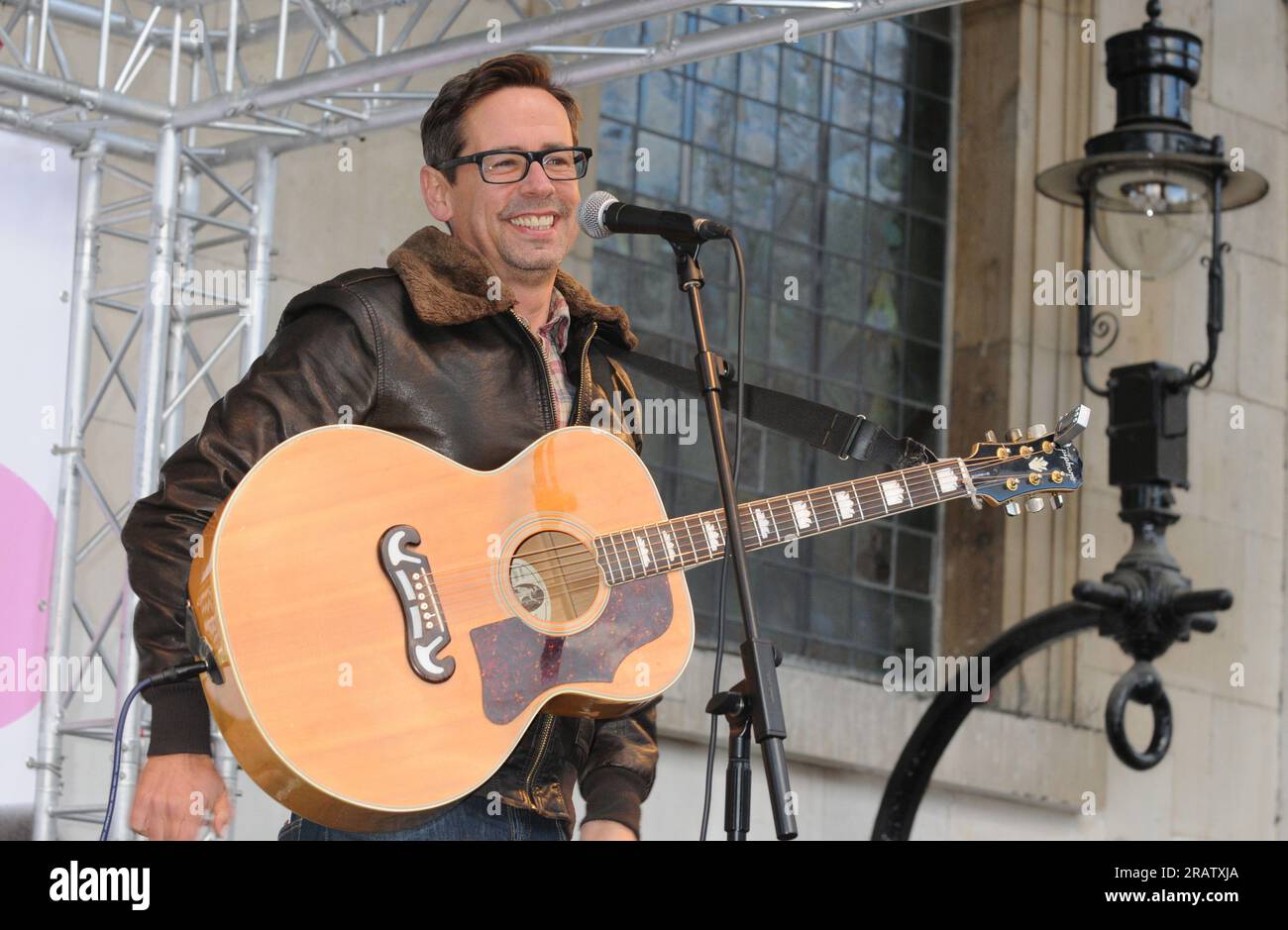 London, UK. Nick Heywood performing at the Pudsey Street BBC Children ...