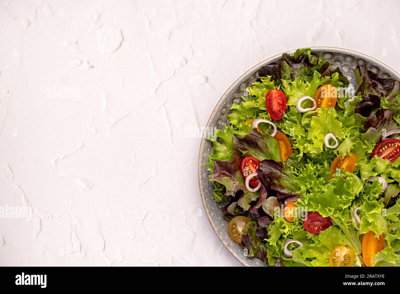 Blank food photography of salad; tomato; leaf; lettuce; onion, brunch ...