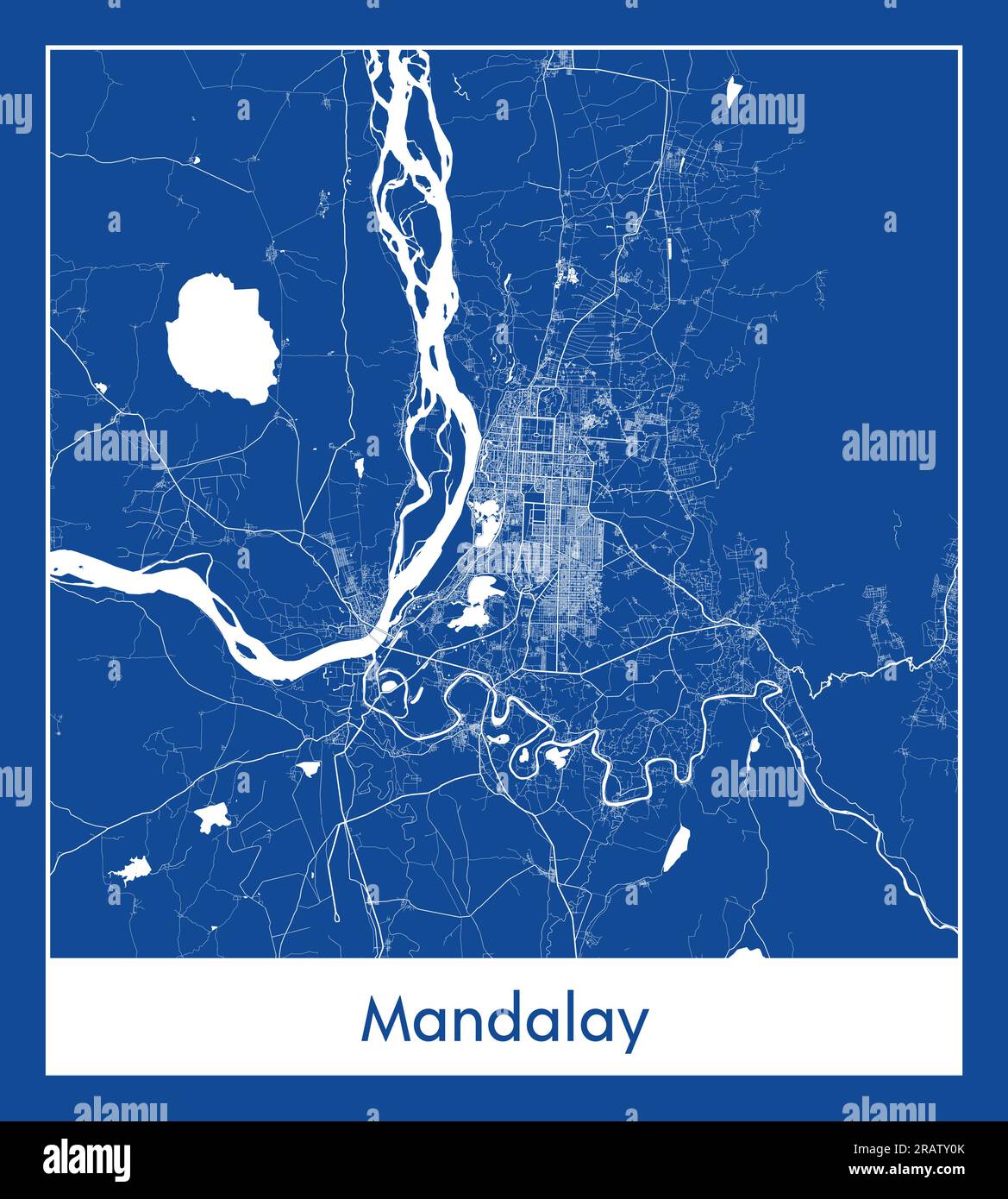 Mandalay map hi-res stock photography and images - Alamy