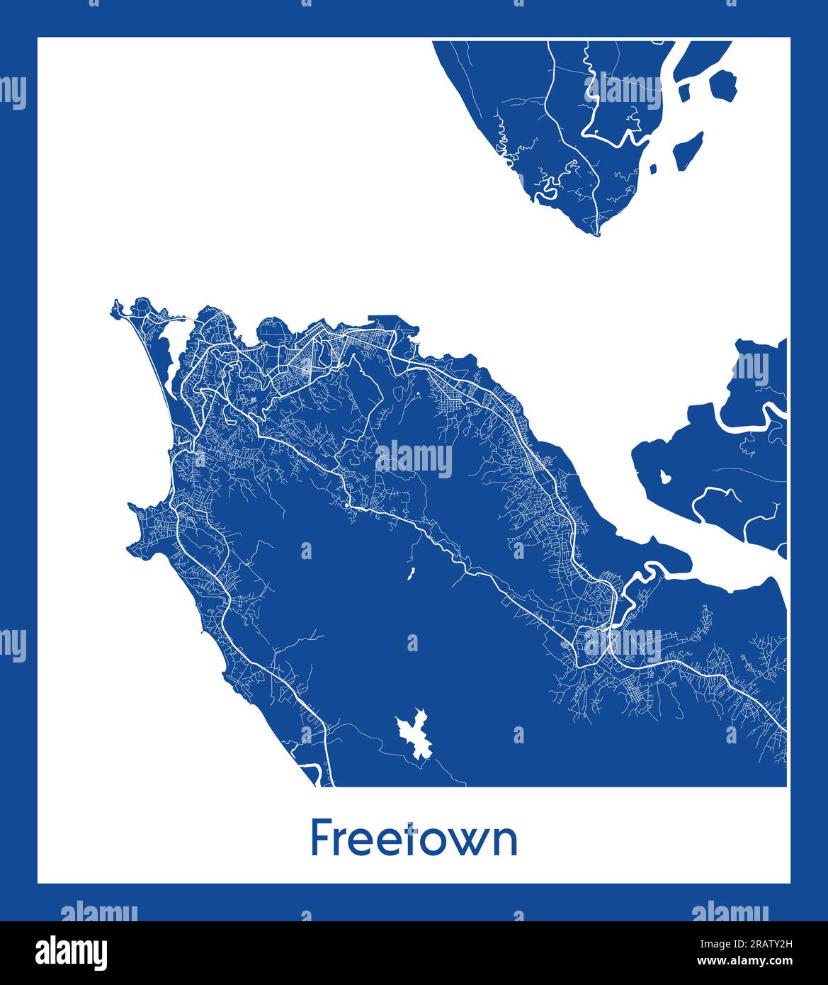 Freetown map Stock Vector Images - Alamy