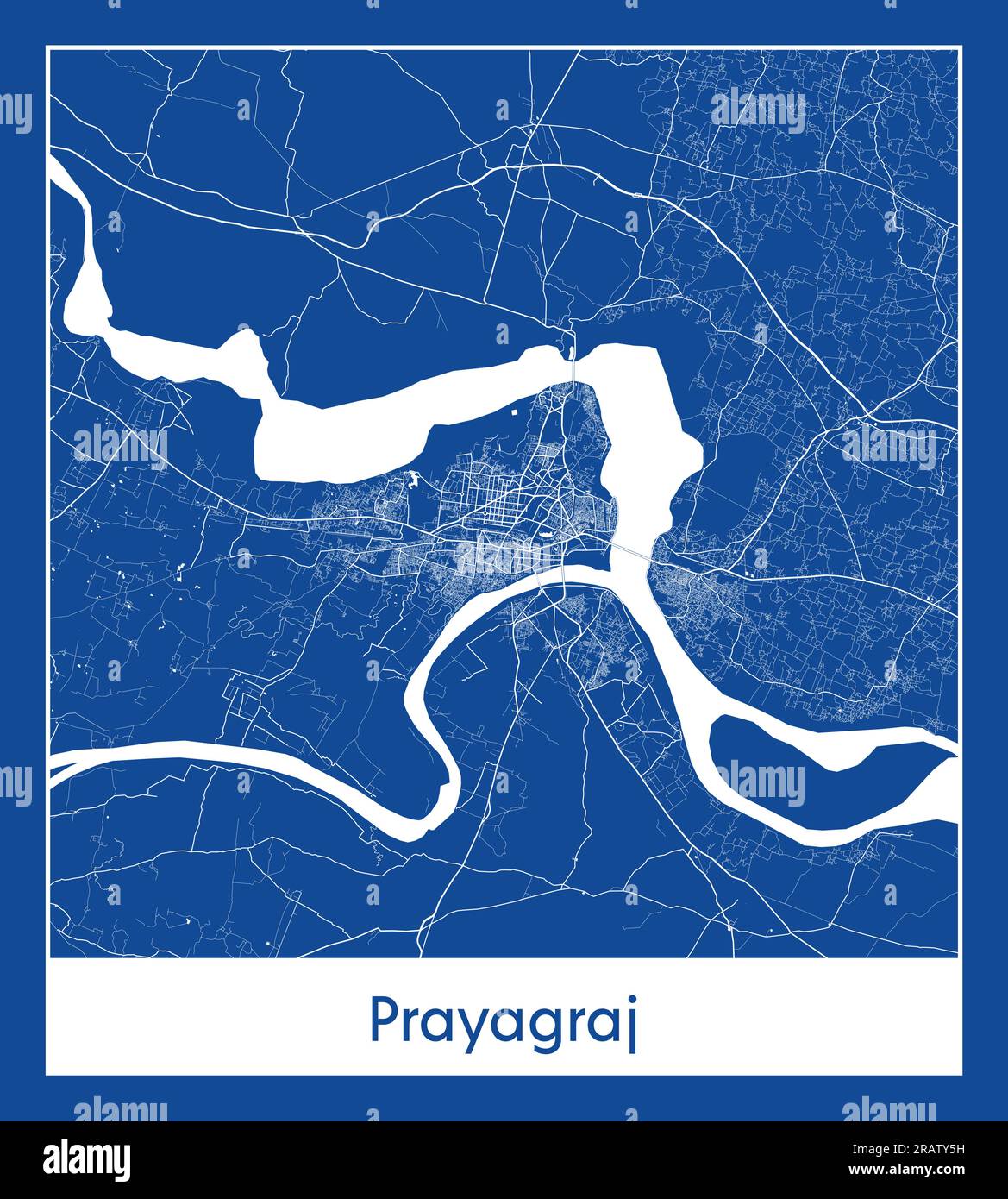 Prayagraj map Stock Vector Images - Alamy