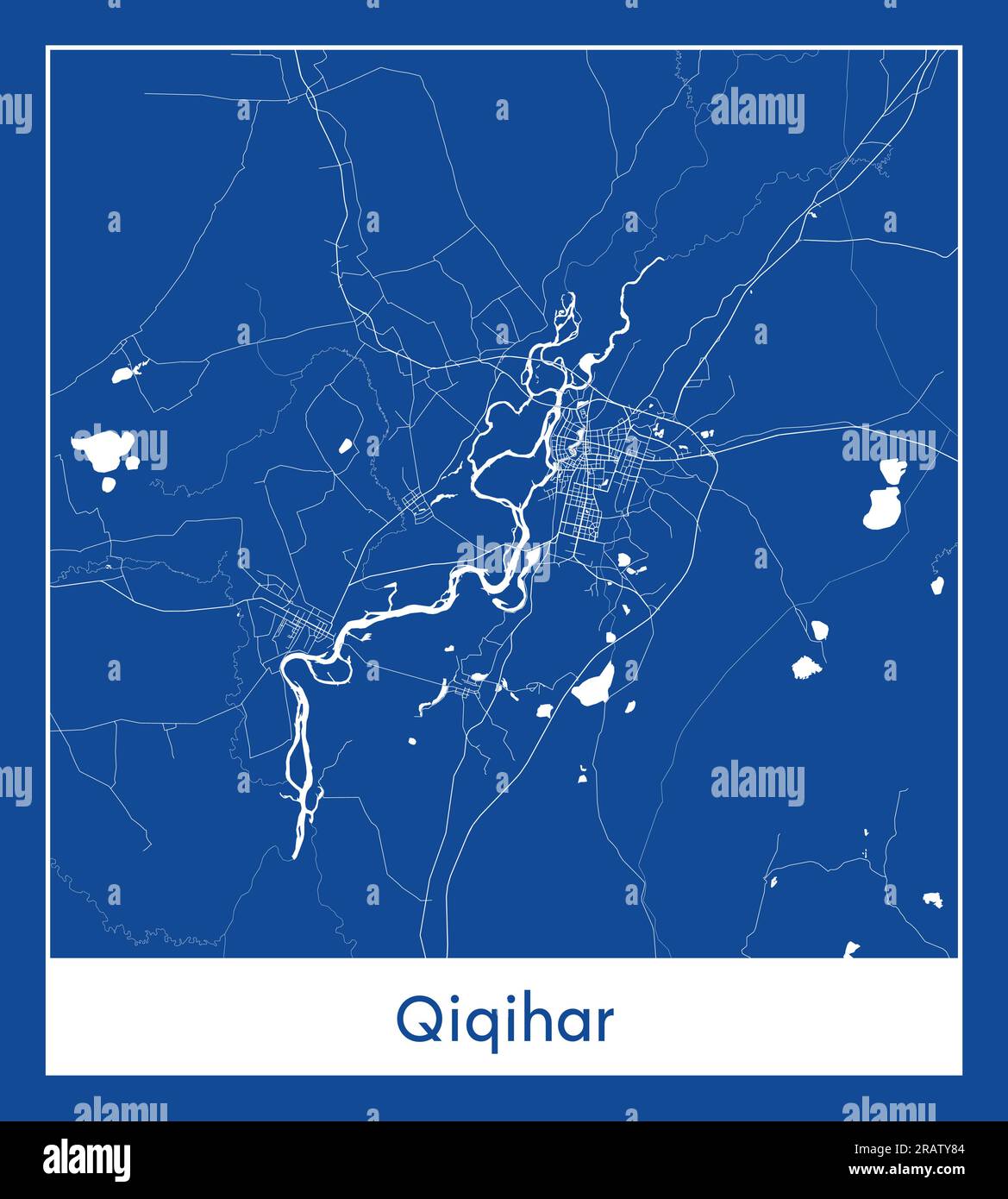 Qiqihar map Stock Vector Images - Alamy