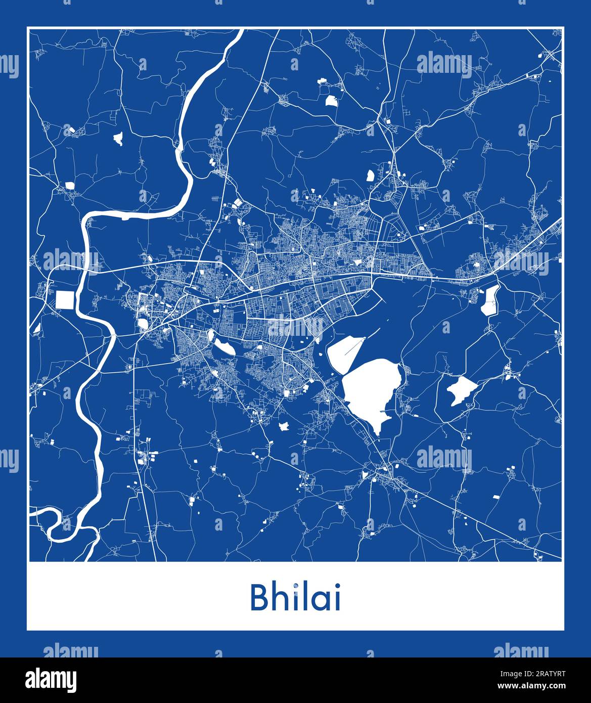 Bhilai map hi-res stock photography and images - Alamy